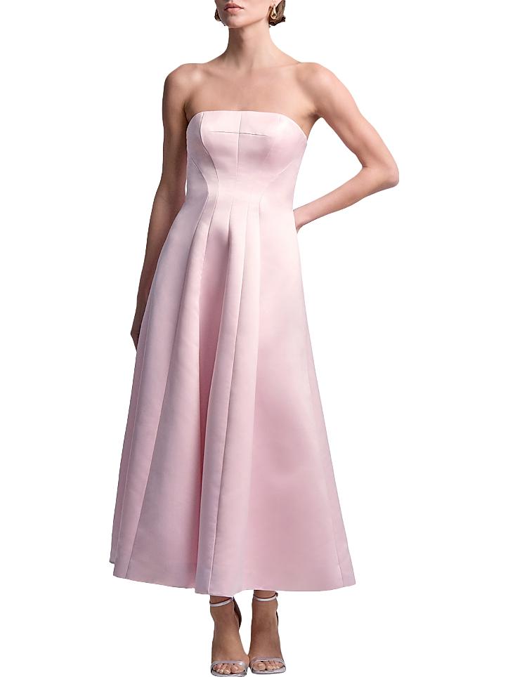 BCBGMAXAZRIA Bcbgmaxazria Lilly Dress - Tea Length Strapless Gown
